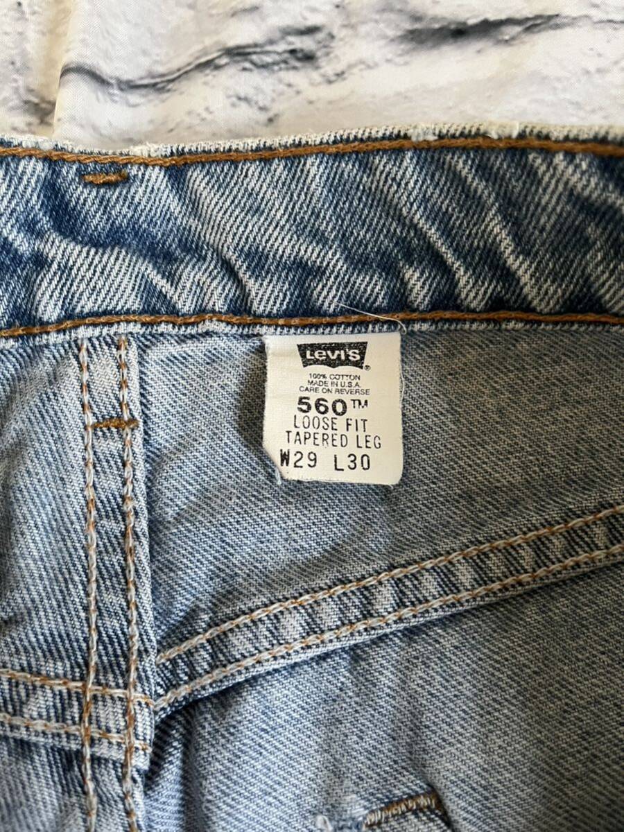 Yahoo!オークション - リーバイス560 Levi s米国製 ルーズテーパードジ...
