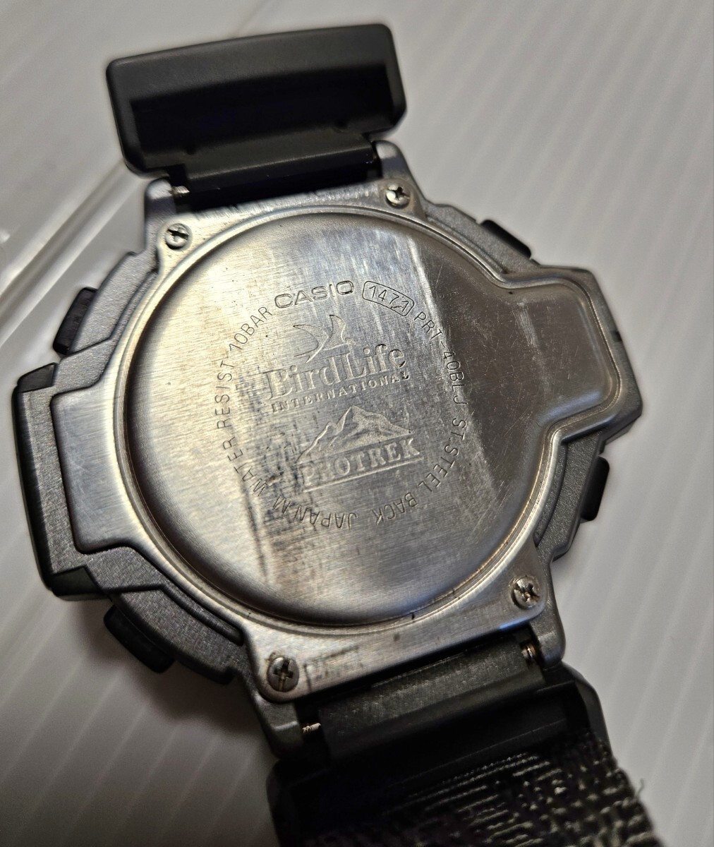 97年発売 CASIO PRO TREK バードライフ PRT-40BLJ トリプル 97年発売 CASIO PRO TREK バードライフ PRT-40BLJ トリプル