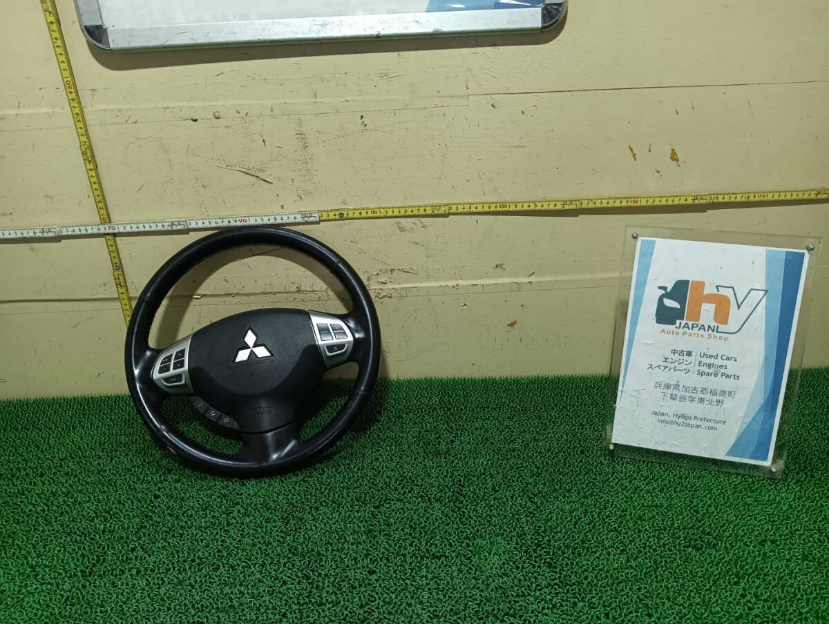 三菱 ステアリングハンドル エアバッグ無し ギャランフォルティス DBA-CY4A CY4A CX3A CX4A CY3A CY6A 2007 ＃hyj NSP207704(ステアリング ...