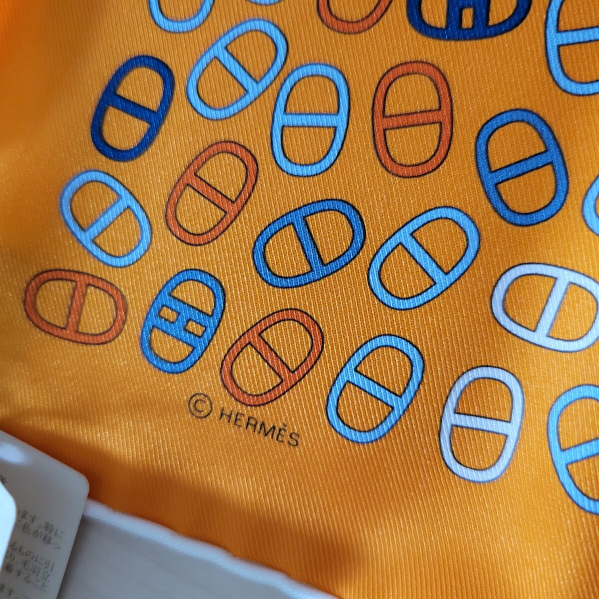 Yahoo!オークション - HERMES エルメス スカーフ プチカレ シェーヌダ...