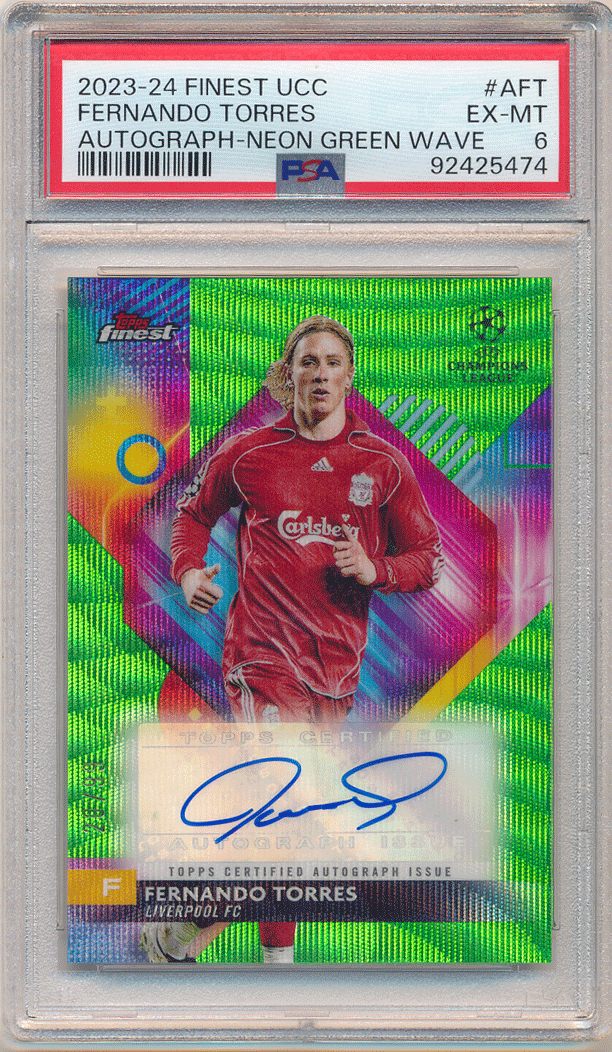 Yahoo!オークション - Fernando Torres 2023-24 Topps Finest UCC Neon...