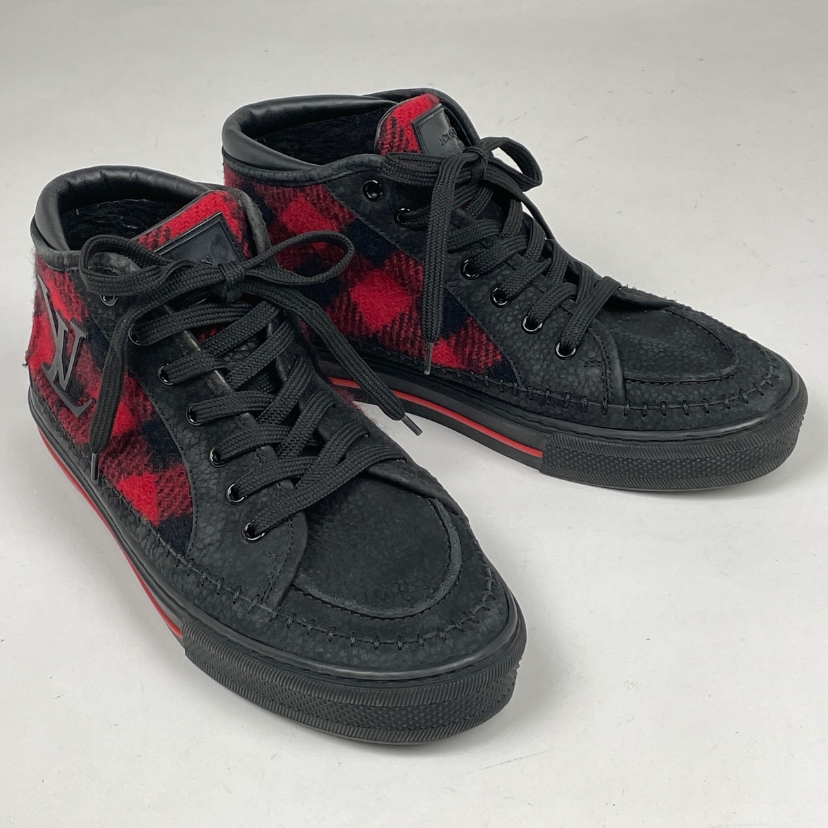 ルイ・ヴィトン Louis Vuitton ロゴ ハイカット スニーカー ルイ・ヴィトン Louis Vuitton ロゴ ハイカット スニーカー