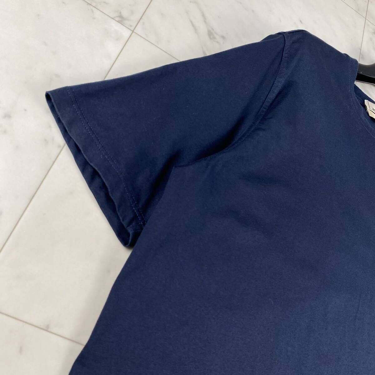 Yahoo!オークション - 22SS L相当 HERMES エルメス Tシャツ レザーパッ...