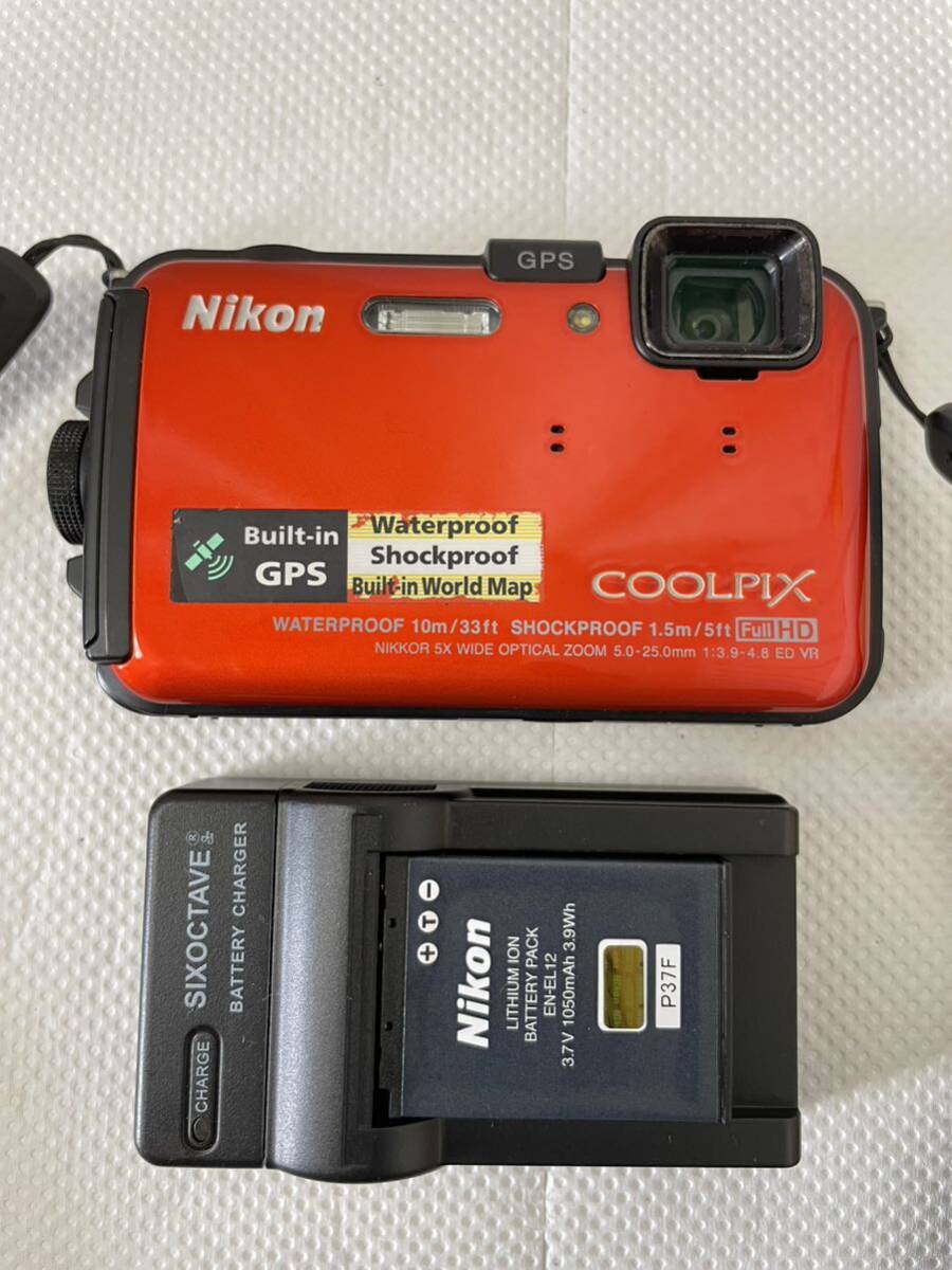 Yahoo!オークション - 動作OK Nikon COOLPIX AW100 デジタルカメラ