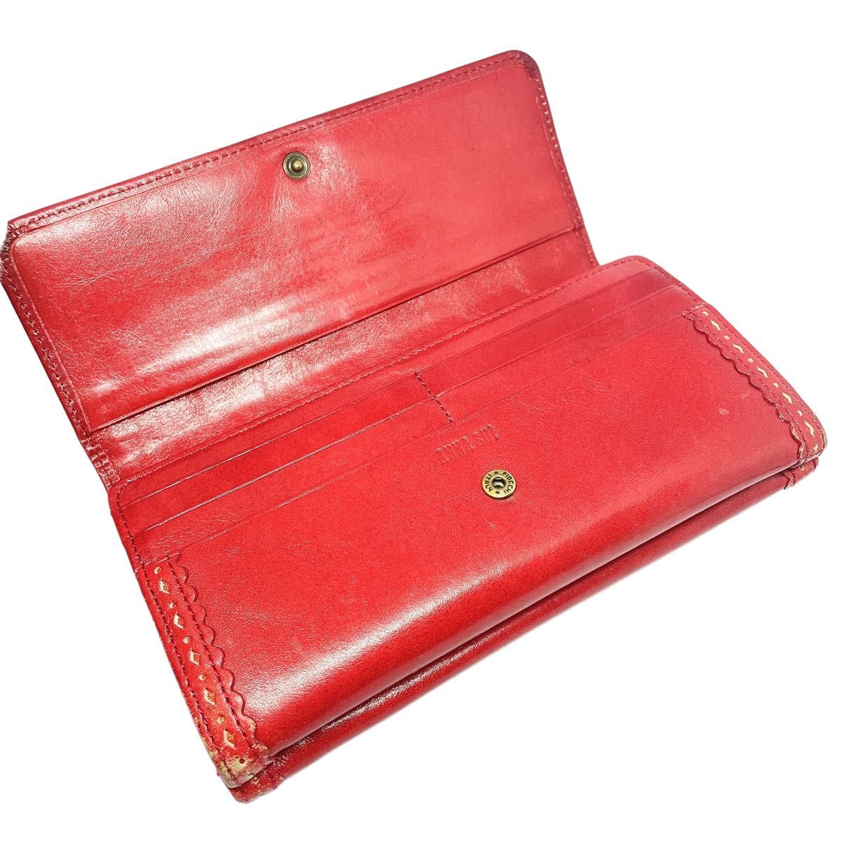 ANNA SUI】 アナスイ がま口 長財布 レザー ロングウォレット ANNA SUI】 アナスイ がま口 長財布 レザー ロングウォレット