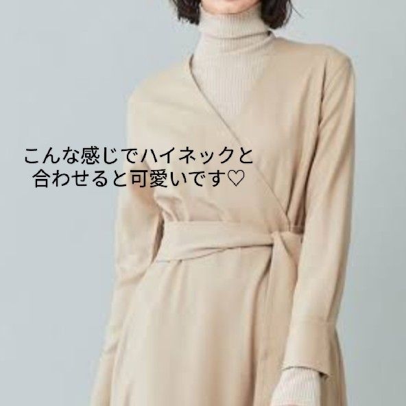 ITS'DEMO イッツデモ ワンピース カシュクール ドット柄 ITS'DEMO イッツデモ ワンピース カシュクール ドット柄