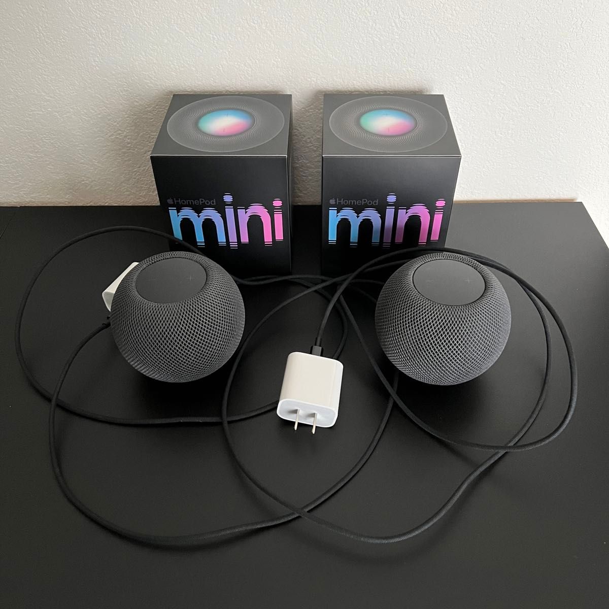apple homepod mini スペースグレイ 2台セット apple homepod mini スペースグレイ 2台セット