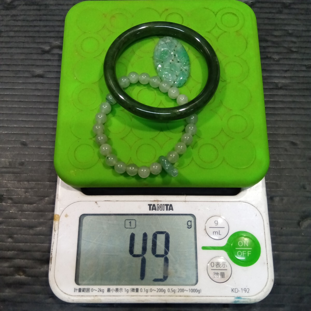 Yahoo!オークション - まとめて49g 古い ヒスイ 中国 唐物 翡翠 ブレス...