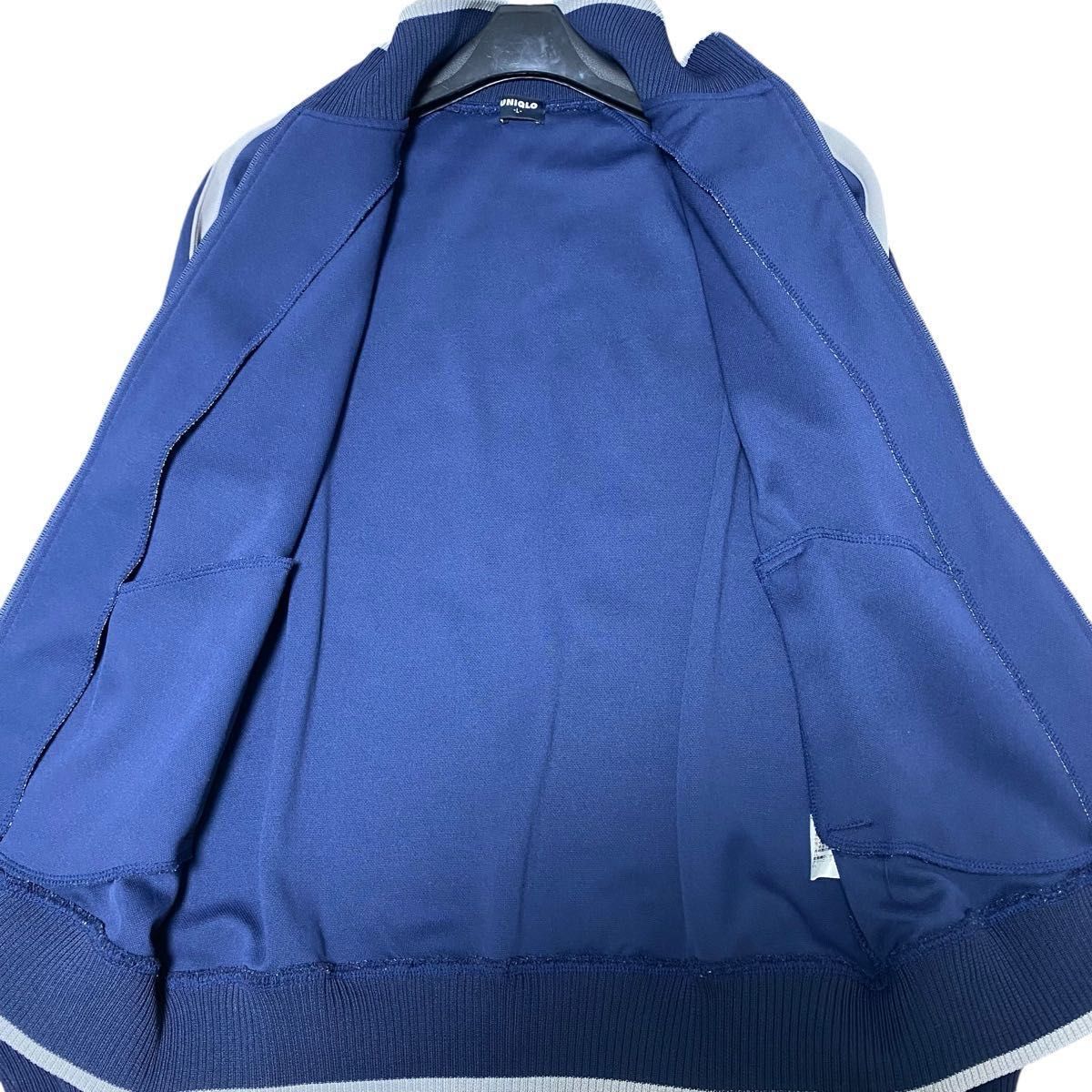 美品 90sオールドユニクロ トラックジャケット メンズL ネイビー 美品 90sオールドユニクロ トラックジャケット メンズL ネイビー