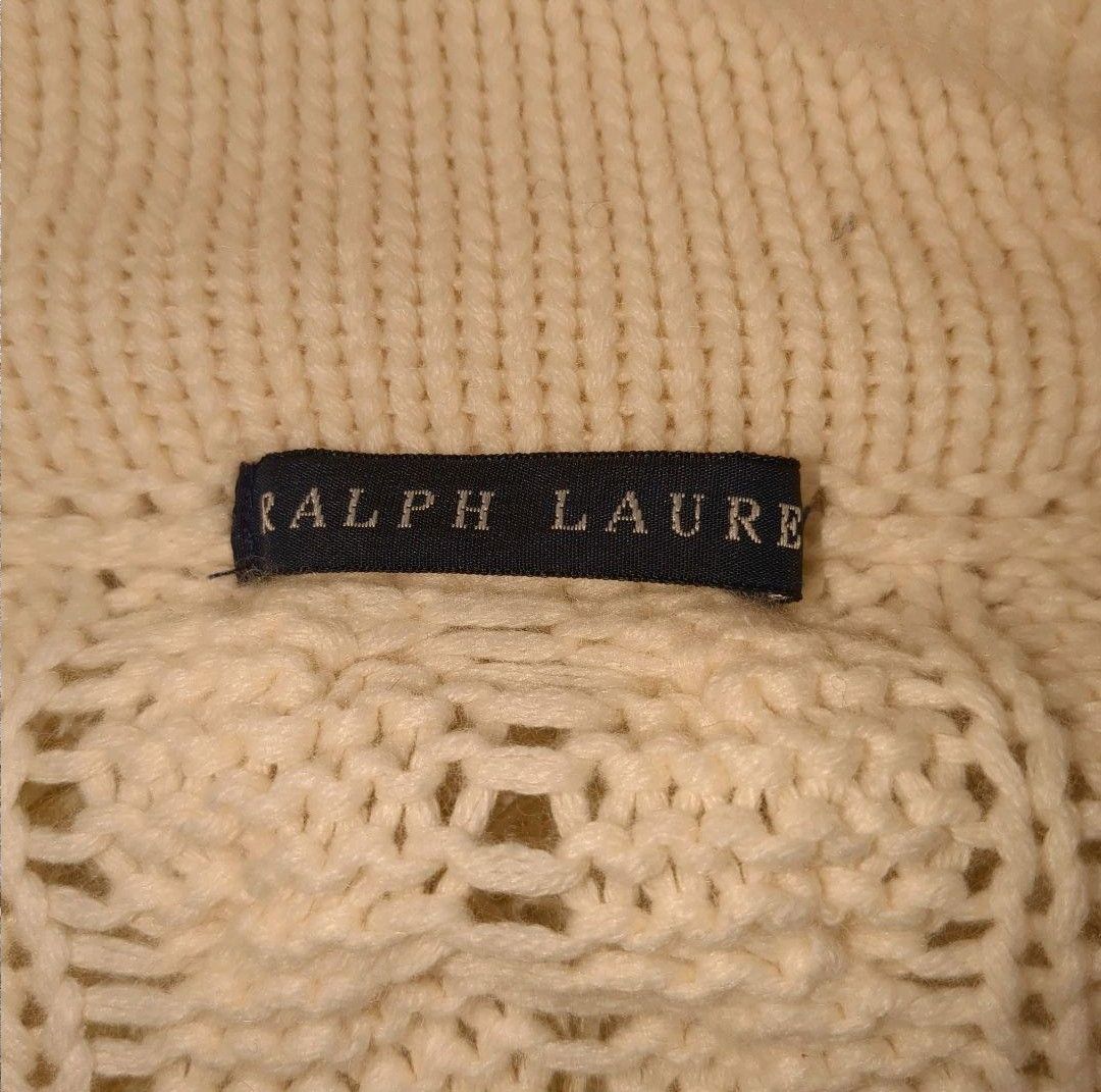 美品 RALPH LAUREN ケーブルニット ロングカーディガン カシミヤ 美品 RALPH LAUREN ケーブルニット ロングカーディガン カシミヤ
