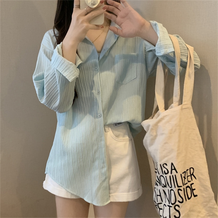 Yahoo!オークション - 新品 /UVカット シャツ カーディガン /【GREEN】...