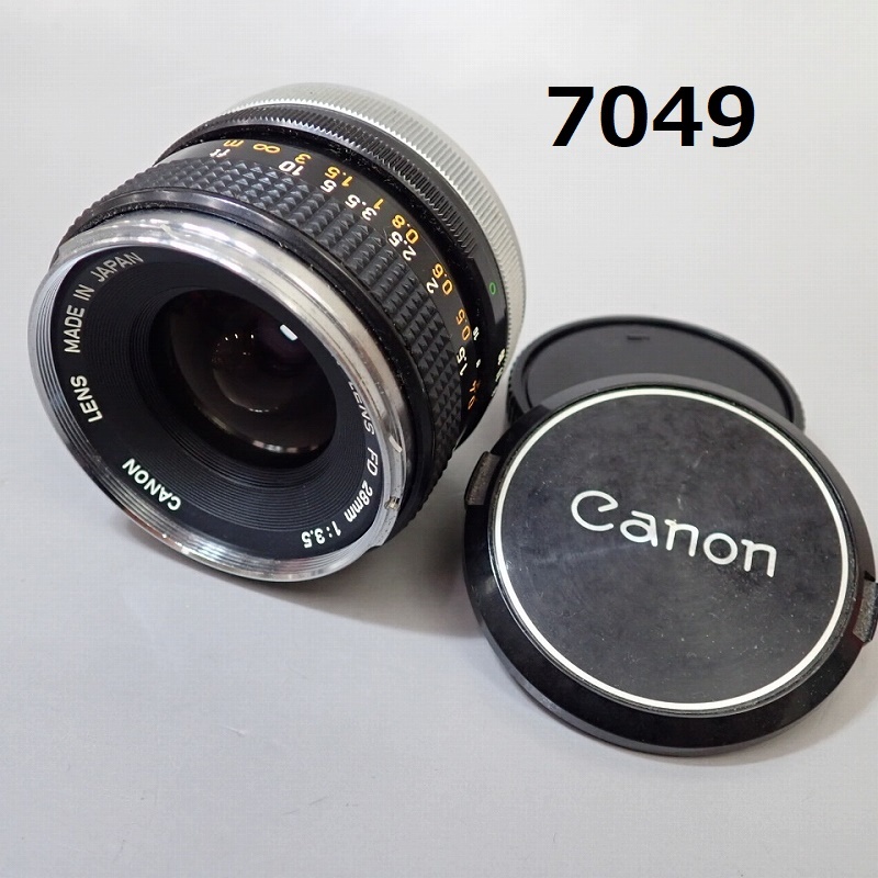 Yahoo!オークション - FK-7049 CANON LENS FD 28㎜ 1 3.5 絞り羽根OK ...