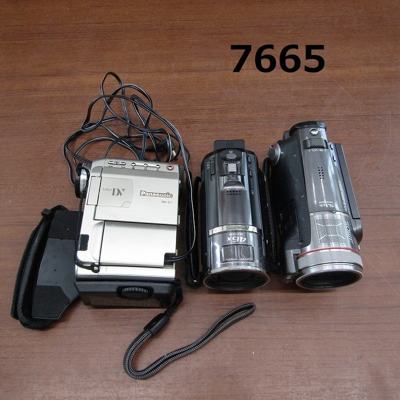 Yahoo!オークション - FK-7665 ビデオカメラまとめ売り Panasonic HC-...