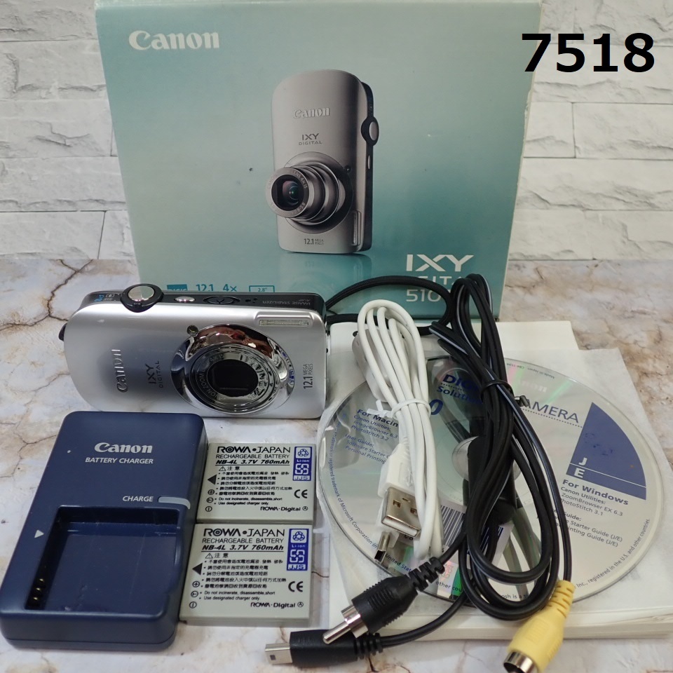 Yahoo!オークション - FK-7518 CANON IXY DIGITAL 510 IS コンデジ 20...