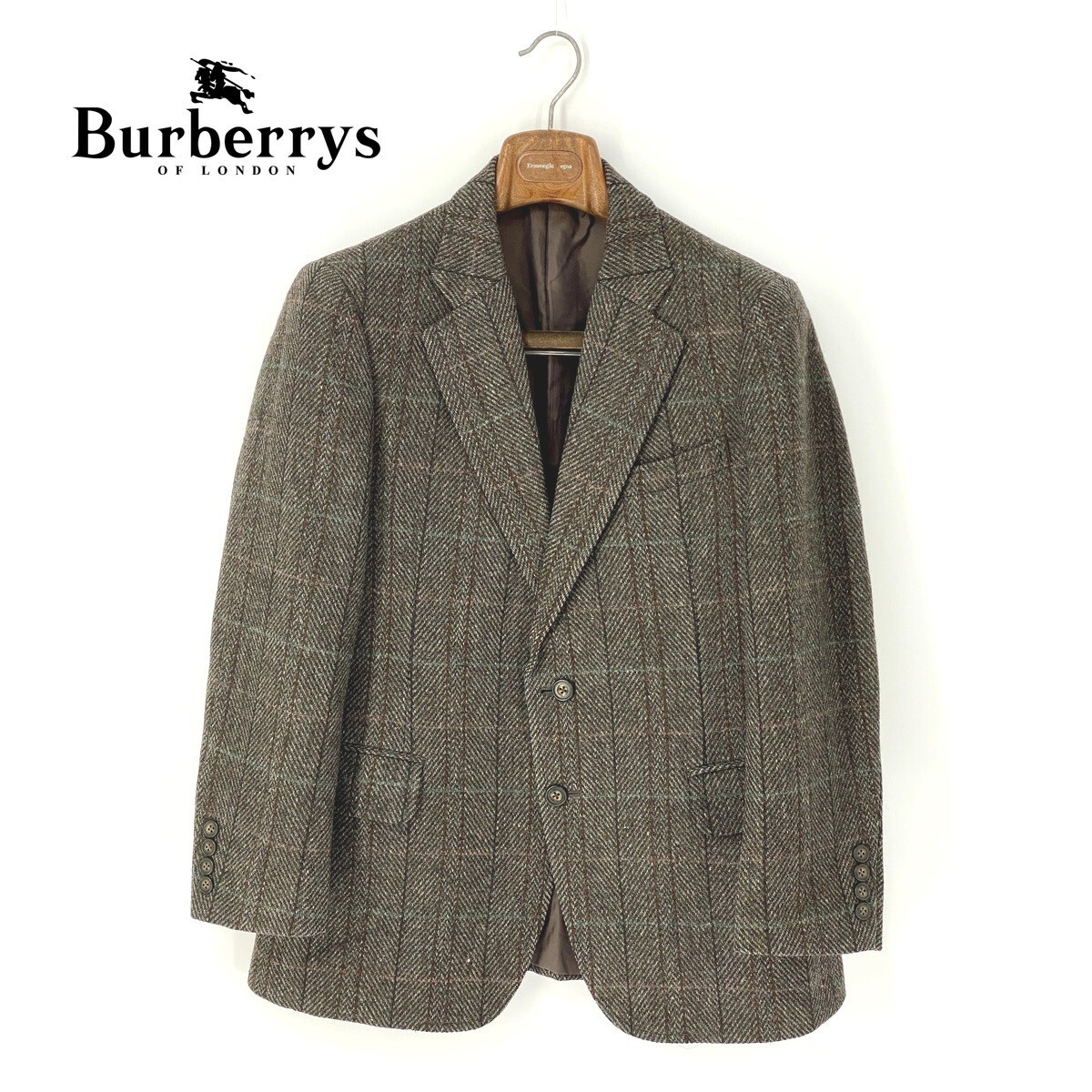 Yahoo!オークション - A6963/ビンテージ 80s 秋冬 総裏 BURBERRY バー...