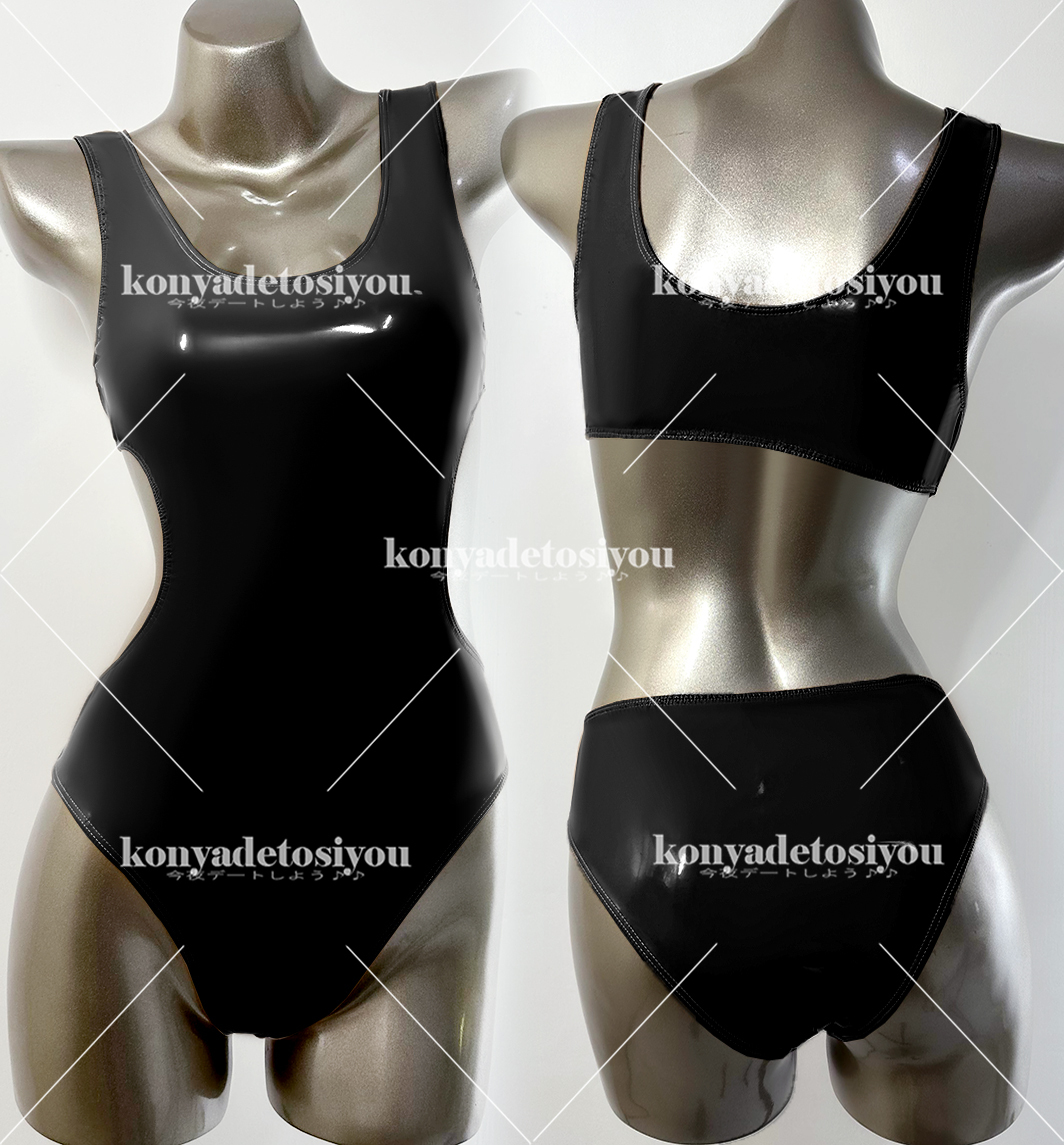 LJH23030黒 超光沢 バック魅せ レオタード コスプレ スクール水着 競泳水着 キャンギャル 仮装 撮影会 イベント コスチューム(水着)｜売買されたオークション情報、yahooの商品 ...