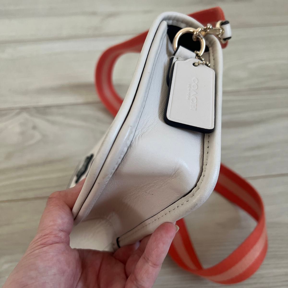 なかなか綺麗 希少 COACH コーチ ショルダーバッグ 星型ワッペン なかなか綺麗 希少 COACH コーチ ショルダーバッグ 星型ワッペン
