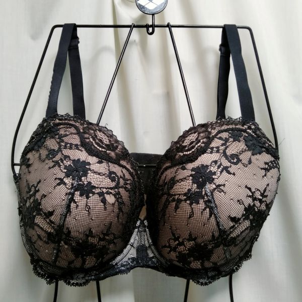 Yahoo!オークション - 【USED】75G 補正下着 ブラジャー 黒レース