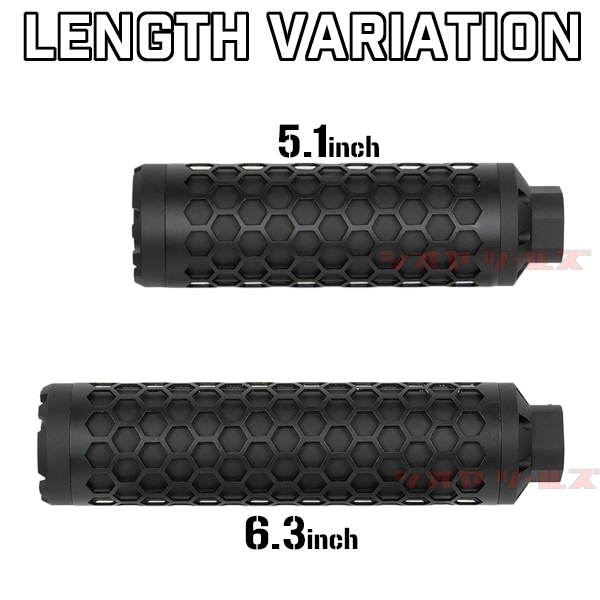ANGEL 製 HIVE HEX サプレッサー 5 1inch M14逆ネジ ( Silencer ANGEL 製 HIVE HEX サプレッサー 5 1inch M14逆ネジ ( Silencer