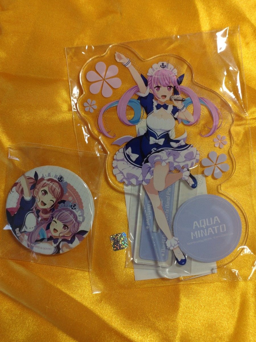 バンドリ 缶バッジ ガルパ×ホロライブ アクリルスタンド 湊 バンドリ 缶バッジ ガルパ×ホロライブ アクリルスタンド 湊