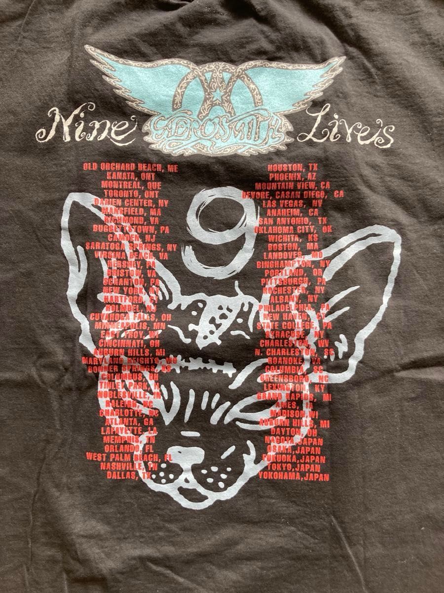エアロスミス Nine Lives ツアーTシャツ|Yahoo!フリマ(旧 エアロスミス Nine Lives ツアーTシャツ|Yahoo!フリマ(旧