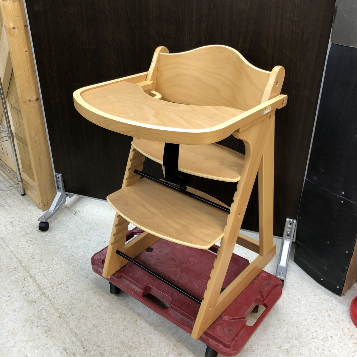 Yahoo!オークション - KATOJI カトージ 天然木 木製 ベビーチェア ハイ...