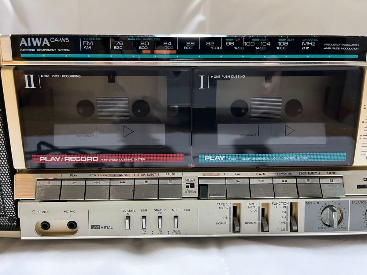 希少 アイワAIWA CA-W5 ラジカセ ラジオカセット ジャンク 昭和 希少 アイワAIWA CA-W5 ラジカセ ラジオカセット ジャンク 昭和