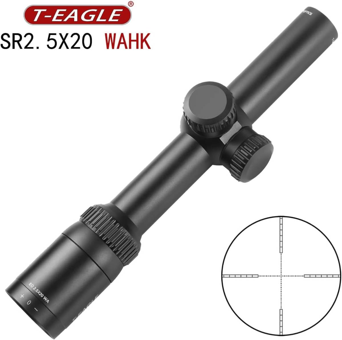 Yahoo!オークション - 【新品】T-EAGLE 2.5x20 ショートスコープ ライ...