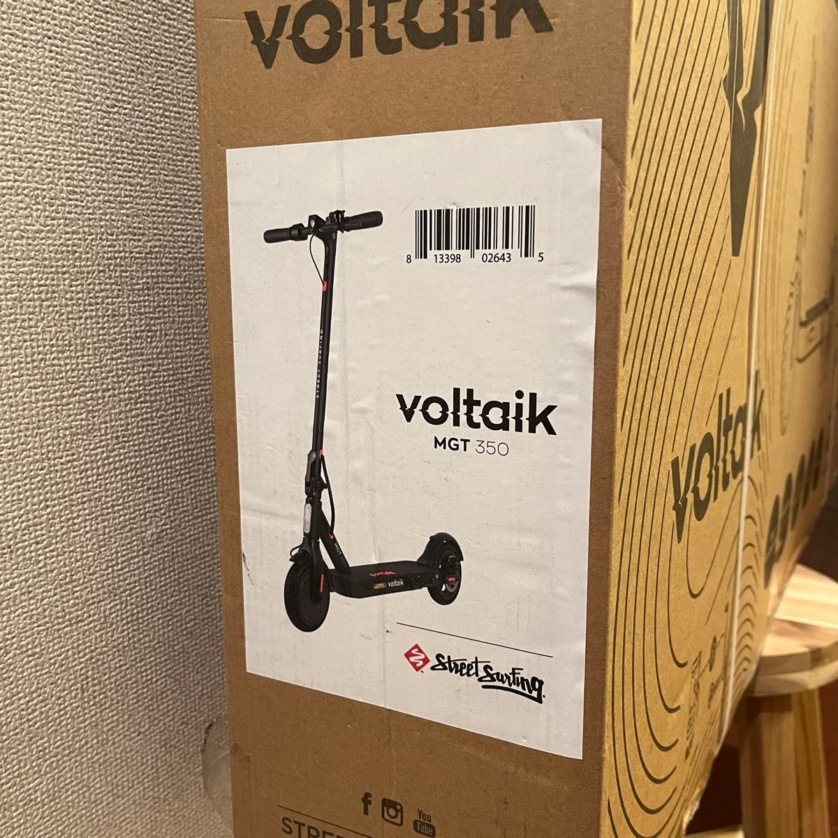 新品未開封】電動キックボード Street Surfing voltaik MGT350 新品未開封】電動キックボード Street Surfing voltaik MGT350