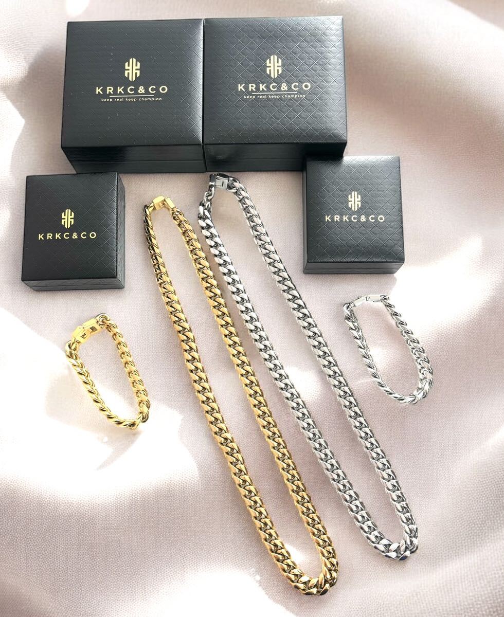 Yahoo!オークション - 【4点セット】KRKC&CO ネックレス メンズ ゴー...
