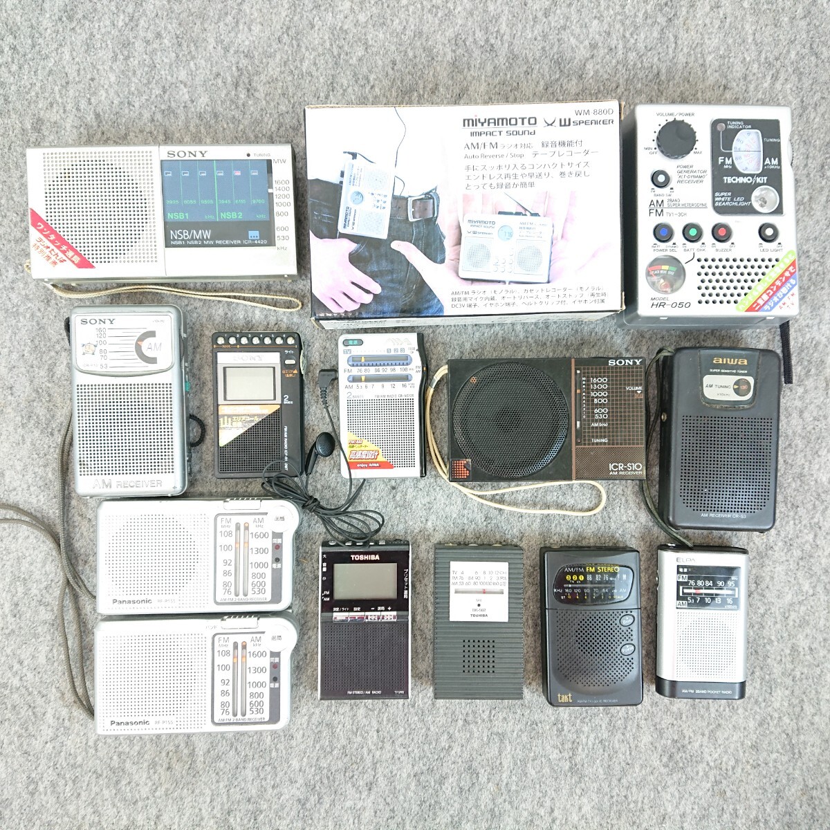 Yahoo!オークション - I2IA8 ポータブルラジオ 14点 まとめ SONY Panas...