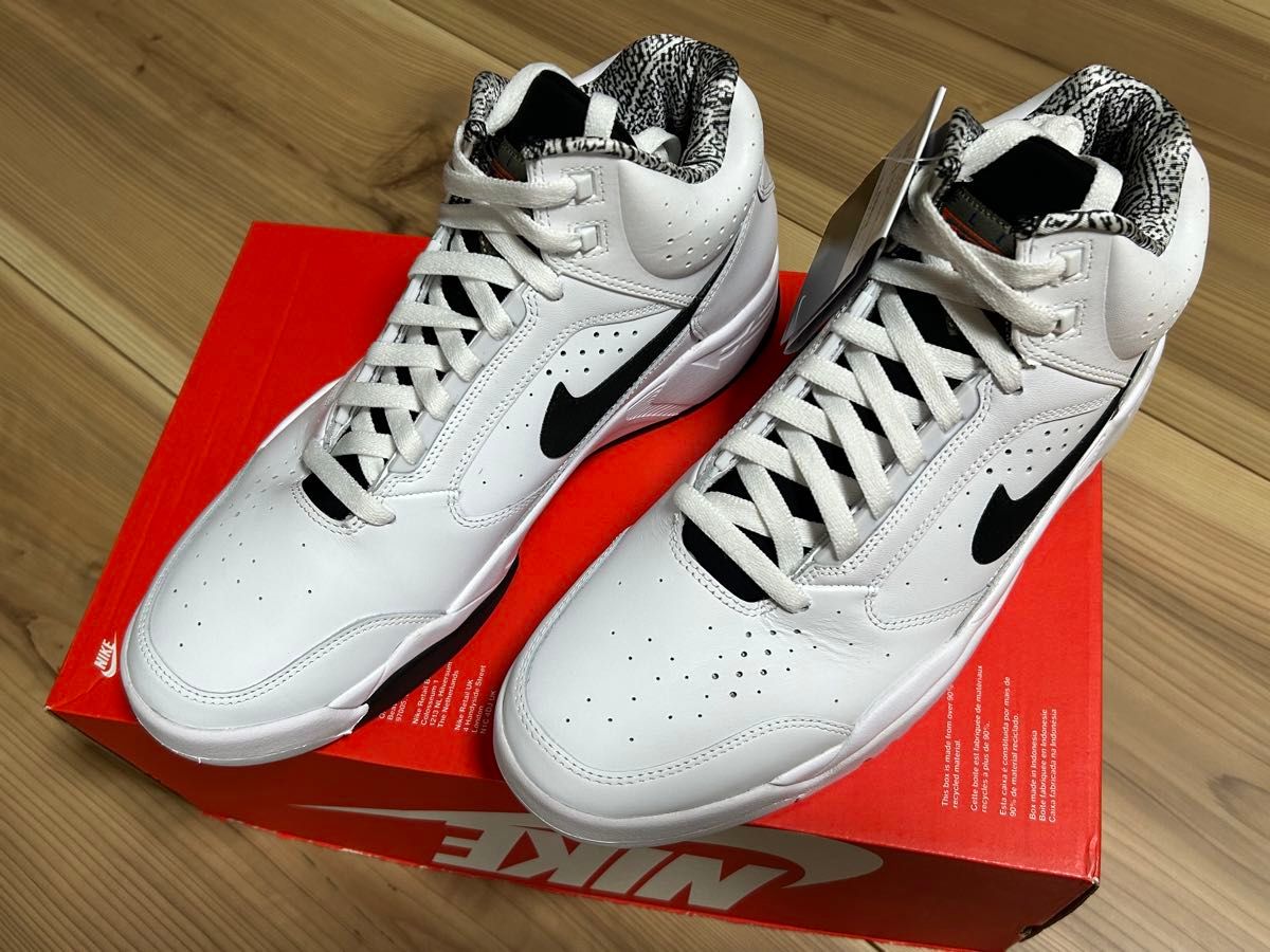 NIKE ナイキ エア フライト ライト MID ホワイト/ブラック 28 5 NIKE ナイキ エア フライト ライト MID ホワイト/ブラック 28 5