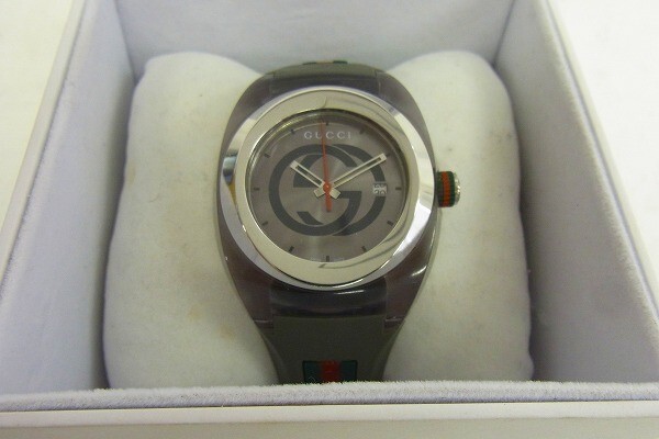 Yahoo!オークション - Y856-S28-4899 GUCCI グッチ 137.1 メンズ クォ...