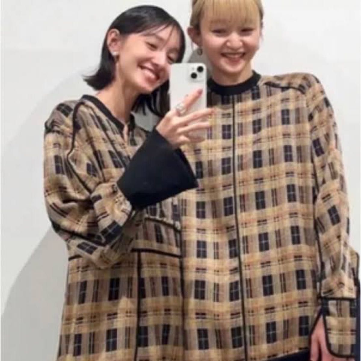 CLANE クラネ CHECK PIPING ONE PIECE チェックパイピング CLANE クラネ CHECK PIPING ONE PIECE チェックパイピング