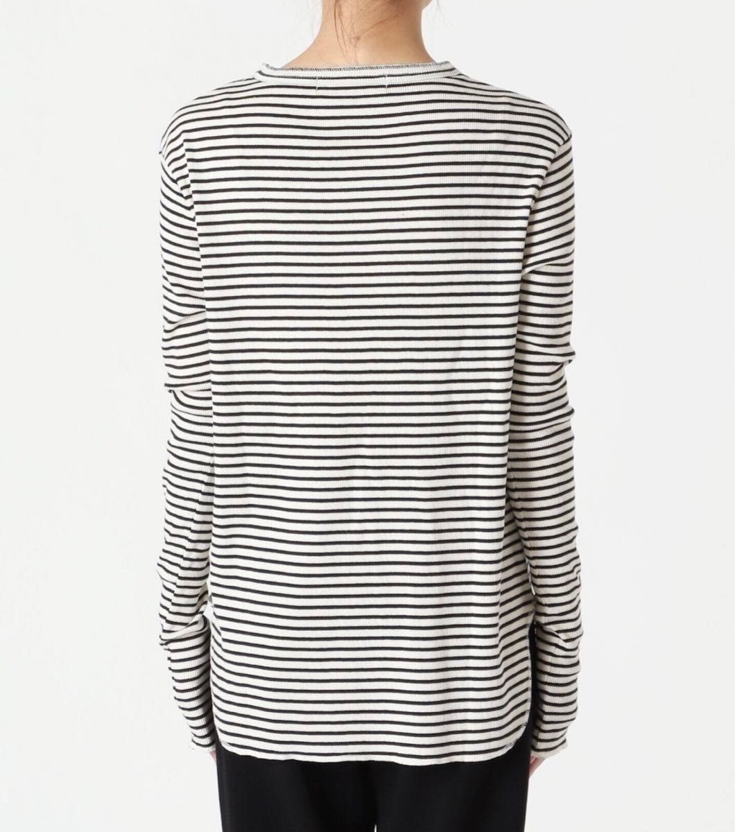 アパルトモン LAppartement Border Rib Longsleeve T-sh アパルトモン LAppartement Border Rib Longsleeve T-sh
