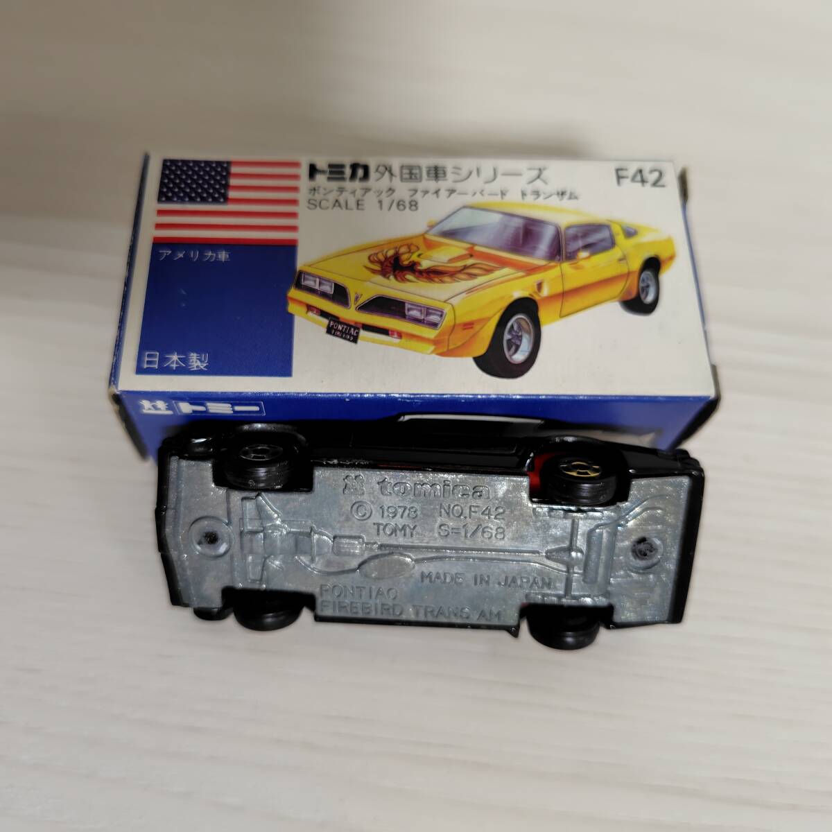 Yahoo!オークション - 青箱トミカ F42 ポンティアック ファイアーバ...