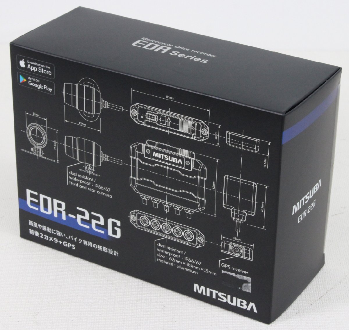 開封 品 MITSUBA ミツバサンコーワ EDR-22G バイク専用ドライブレコーダー 2771370(ドライブレコーダー)｜売買されたオークション情報、yahooの商品情報をアーカイブ公開 ...