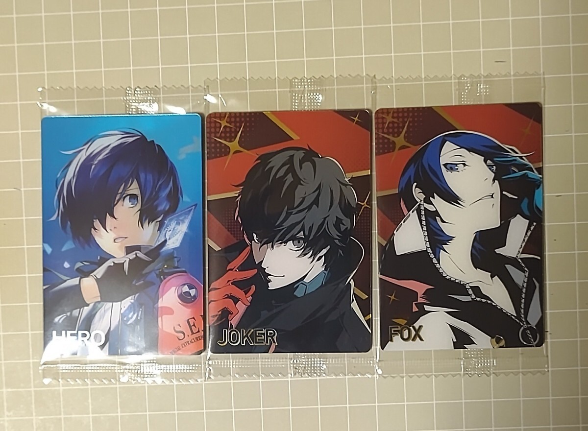 Yahoo!オークション - ペルソナシリーズ ウエハース-P3R＆P5R- 3枚セッ...