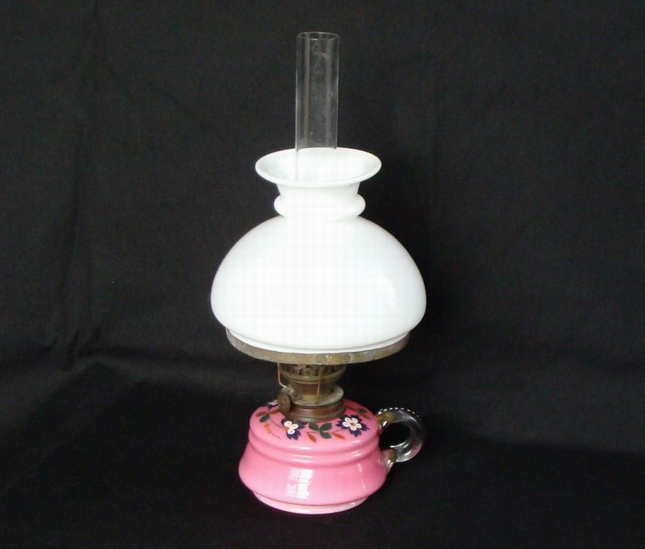 Yahoo!オークション - 骨董ランプ ホヤランプ ＜ 卓上オイルランプ