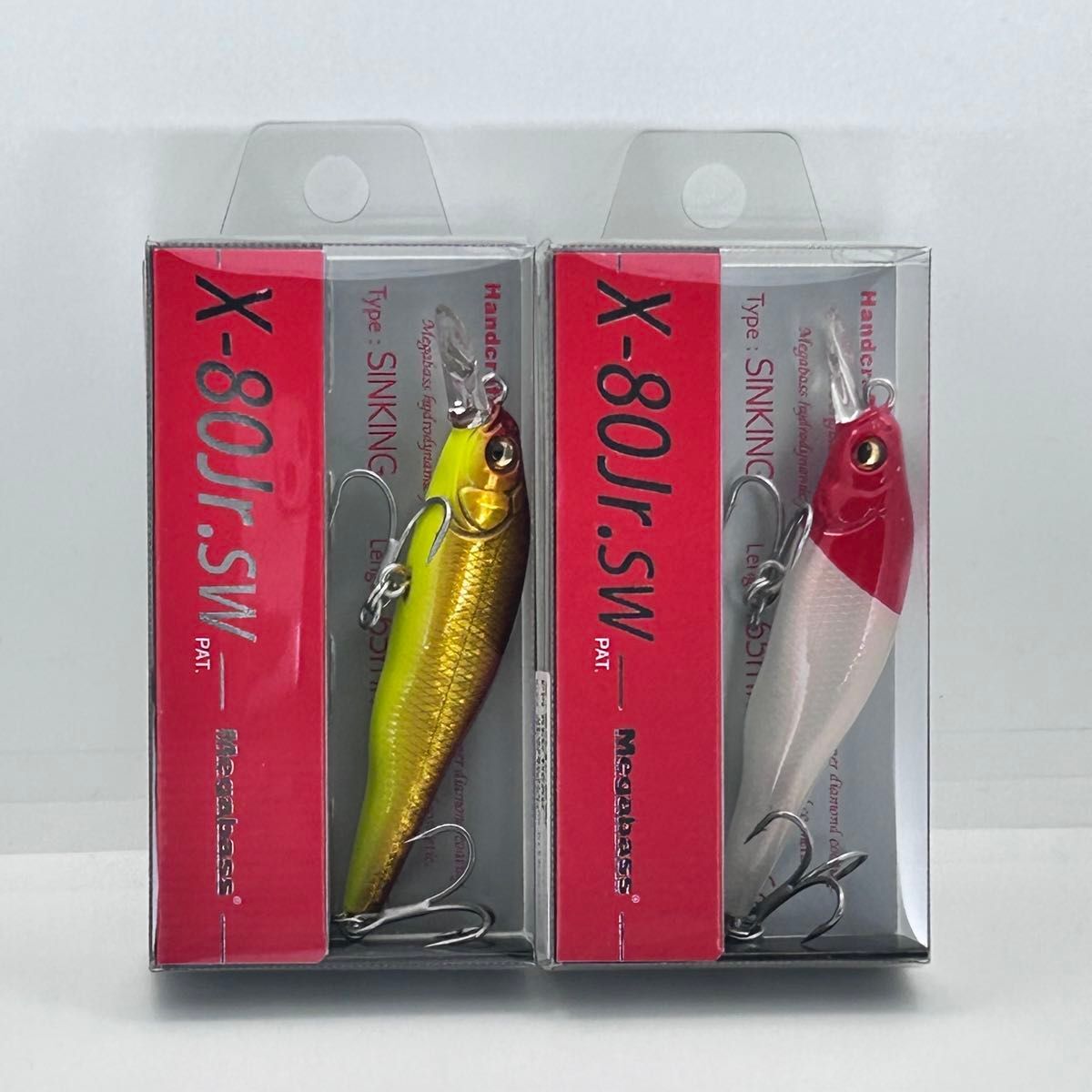 メガバス X-80Jr SW 2個セット PM RED HEAD & GG AKAKIN X80 ジュニア ハチマル Custompaint Jerkbait サーフ シーバス(ミノー)｜売買 ...