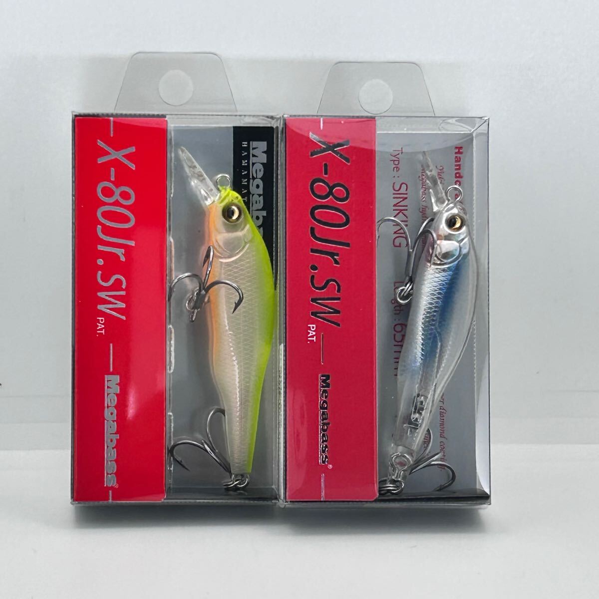 メガバス X-80Jr SW 2個セット PM HOT SHAD & HT SHIRASU X80 ハチマル ジュニア Custompaint Jerkbait シーバス(ミノー)｜売買された ...