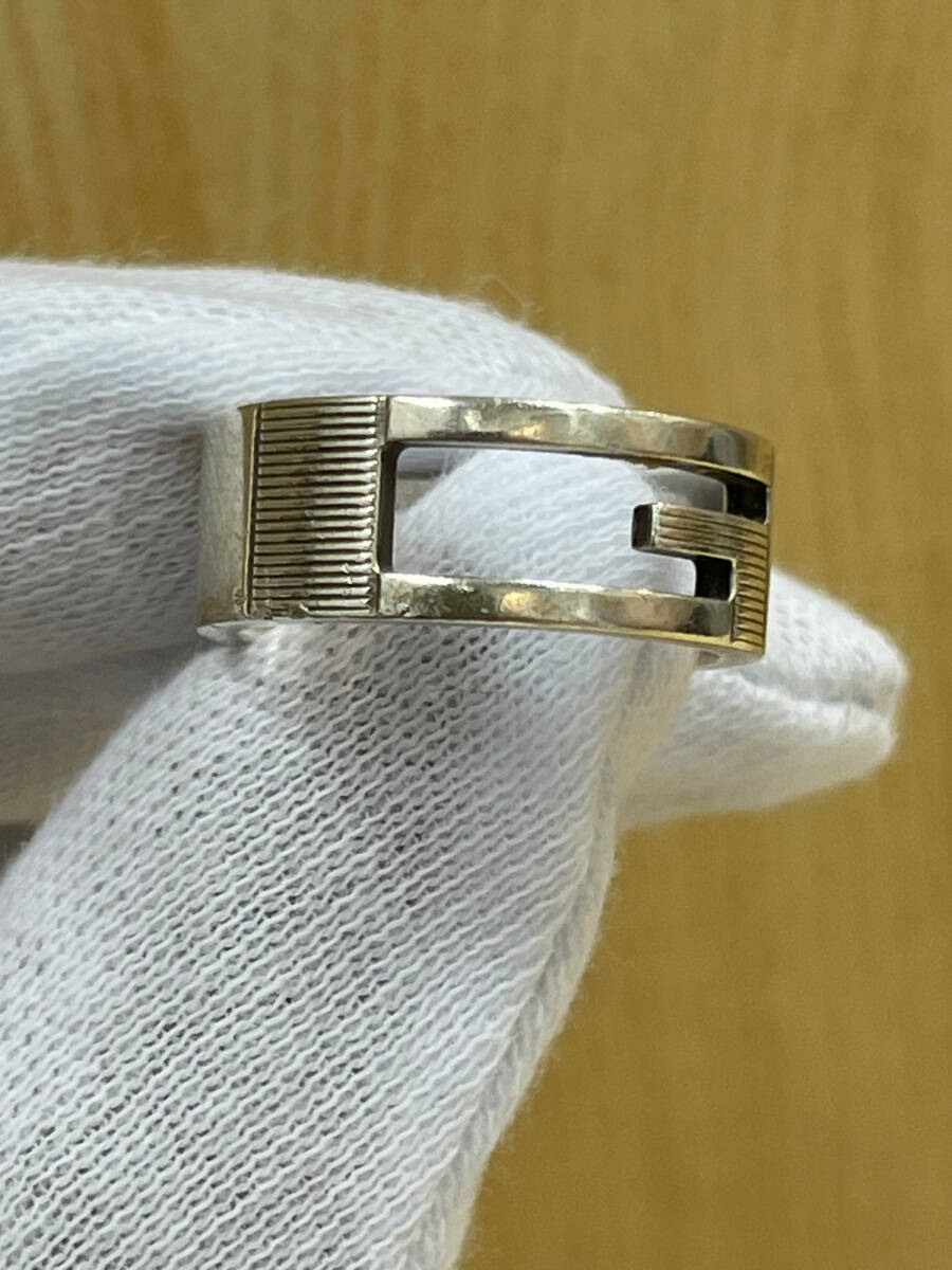 Yahoo!オークション - GUCCI グッチ ブランデッドG SV925 リング 指輪 ...