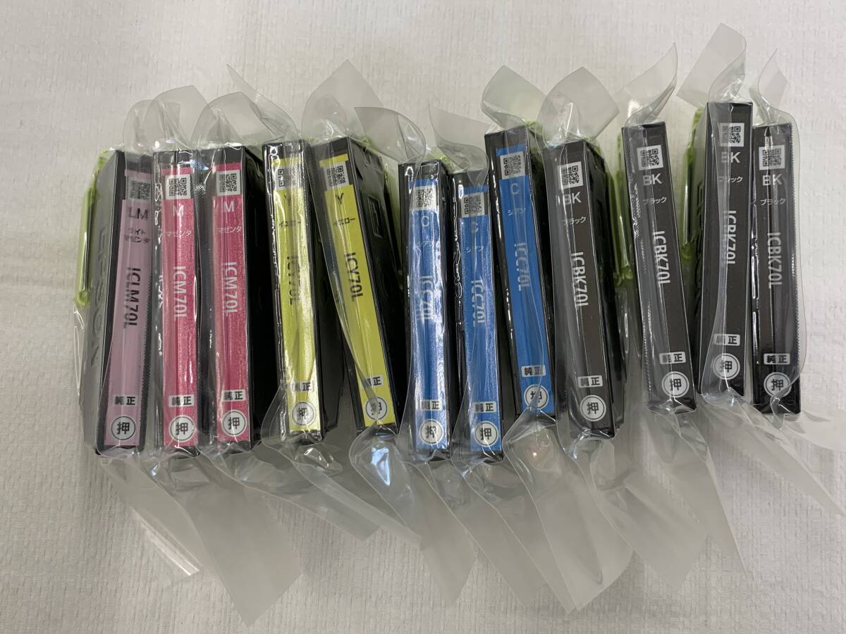 エプソン 純正 インクカートリッジ ICBK70L×4 ICC70L×3 ICY70L×2 IDM70L×2 ICLM70L×1 全12点セット(エプソン)｜売買されたオークション情報 ...