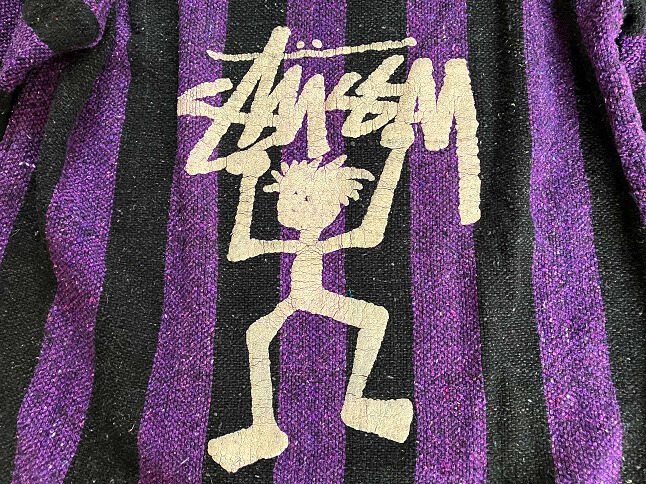 80s OLD STUSSY MEXICAN RAG PARKA SHADOW MAN XLサイズ 80s OLD STUSSY MEXICAN RAG PARKA SHADOW MAN XLサイズ