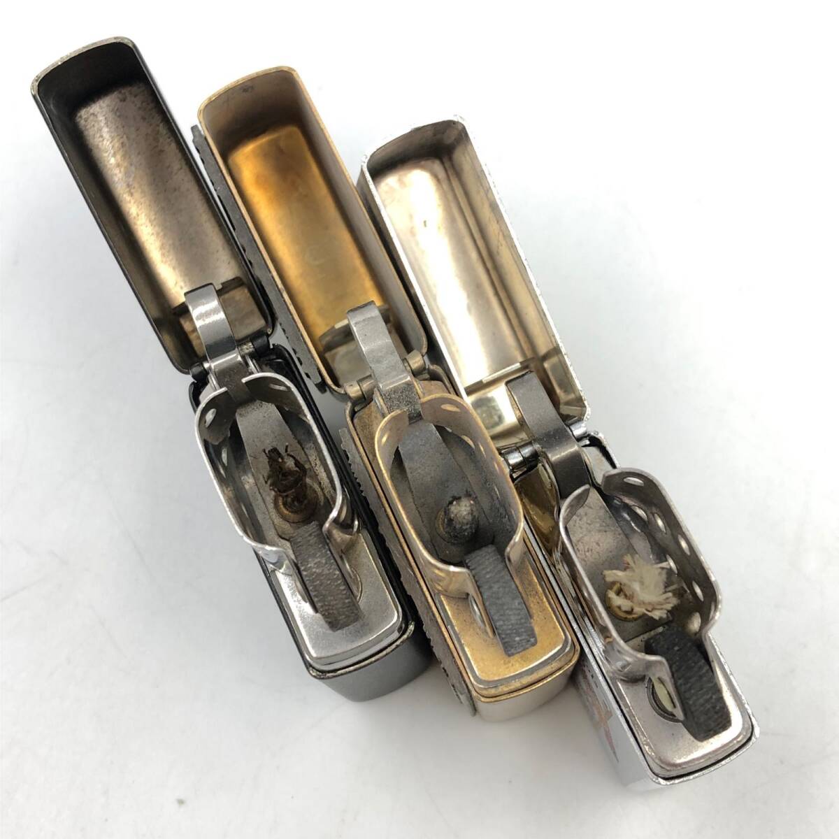 Yahoo!オークション - J289 訳アリジッポ ZIPPO オイルライター 3点 ま...