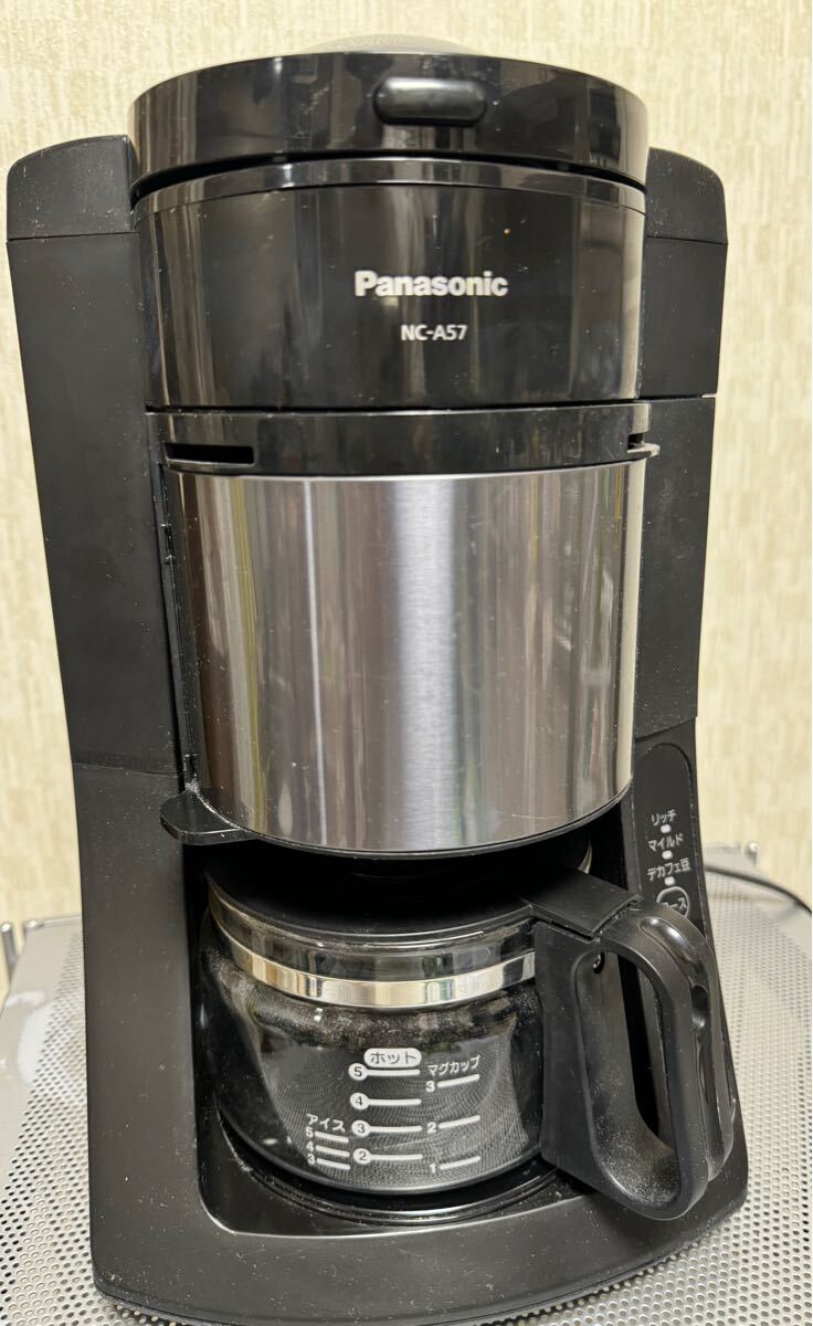 Yahoo!オークション - パナソニック コーヒーメーカー NC-A57-K 沸騰浄...