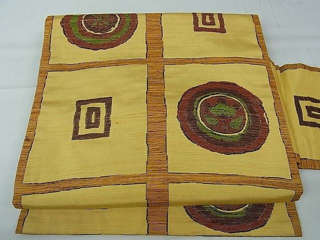 Yahoo!オークション - 平和屋着物 九寸名古屋帯 紬地 吉祥文 逸品 th27...