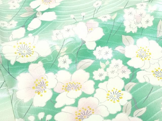 Yahoo!オークション - 平和屋着物 上質な小紋 舞花 暈し染め 逸品 DAAG...