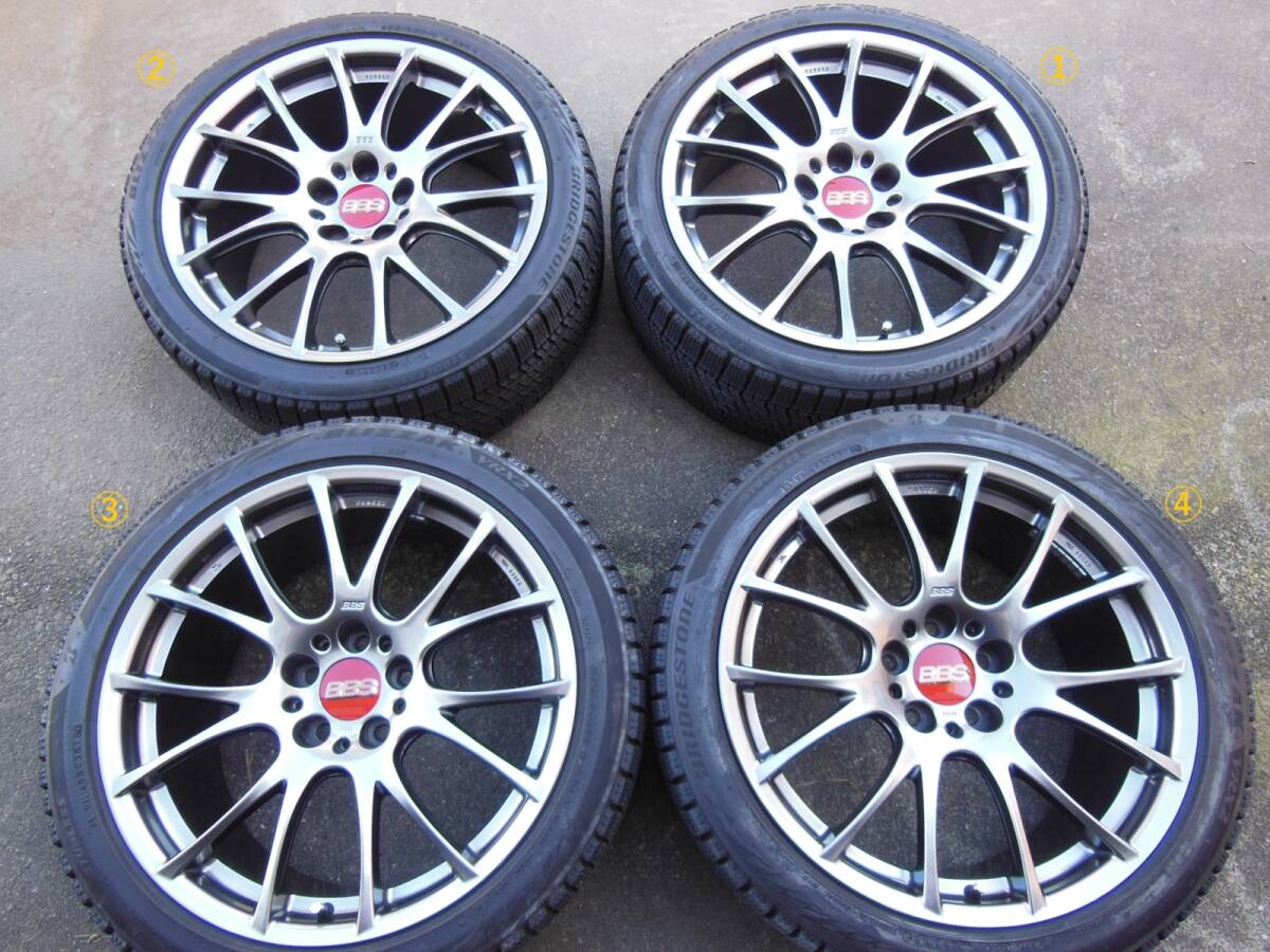 Yahoo!オークション - 美品 BBS RE-V 鍛造軽量 8.5 +43 9.5 +50 114.3...