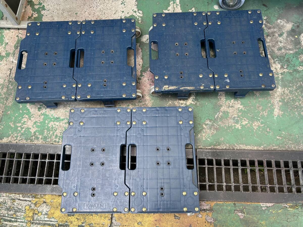 Yahoo!オークション - S480/河淳 KAWAJUN キャリア 6台セット 平台車 ...